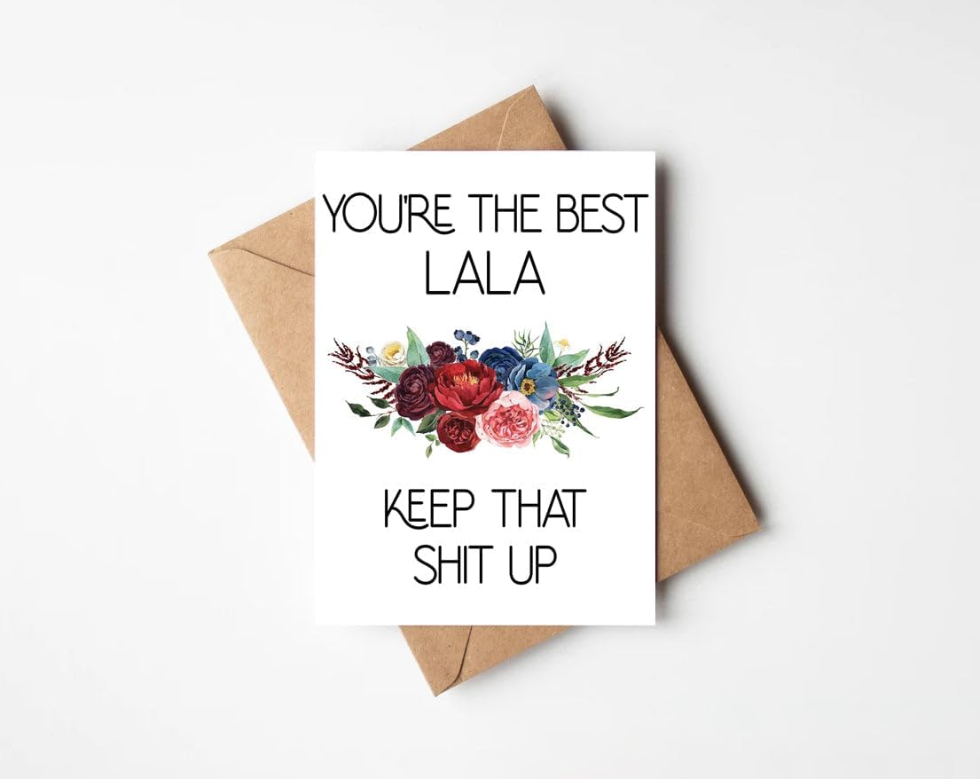 Amazon.com: PaulDesignGifts Lala Birthday Card - Greeting Card For Lala ...