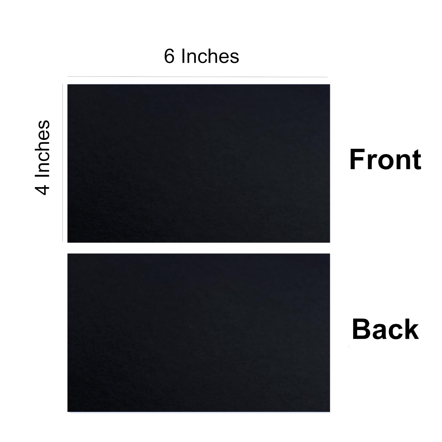 Snapklik.com : Baisunt 50 Pack 4x6 Black Cardstock Paper Blank Thick ...