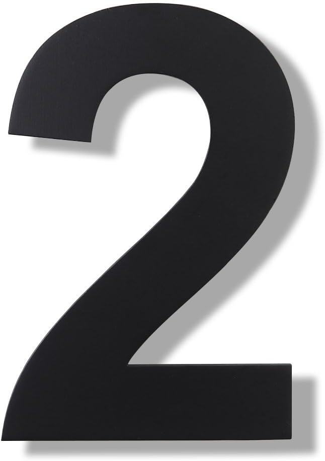 Amazon.com: Mellewell Modern Floating House Numbers, Super Large 12 ...