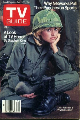 TV Guide December 5 1981 Stephen King - A Look at TV Horror, Lorna Patterson/Private Benjamin ...