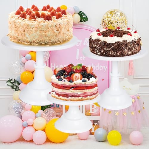 Amazon.com: Cake Stand Rotating 12Inch Wood Cake Stand with Knife and ...