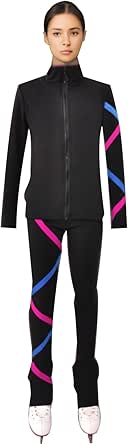 Amazon.com: JoyCan Girl's Ice Skating Training Suit with Plush Skating ...
