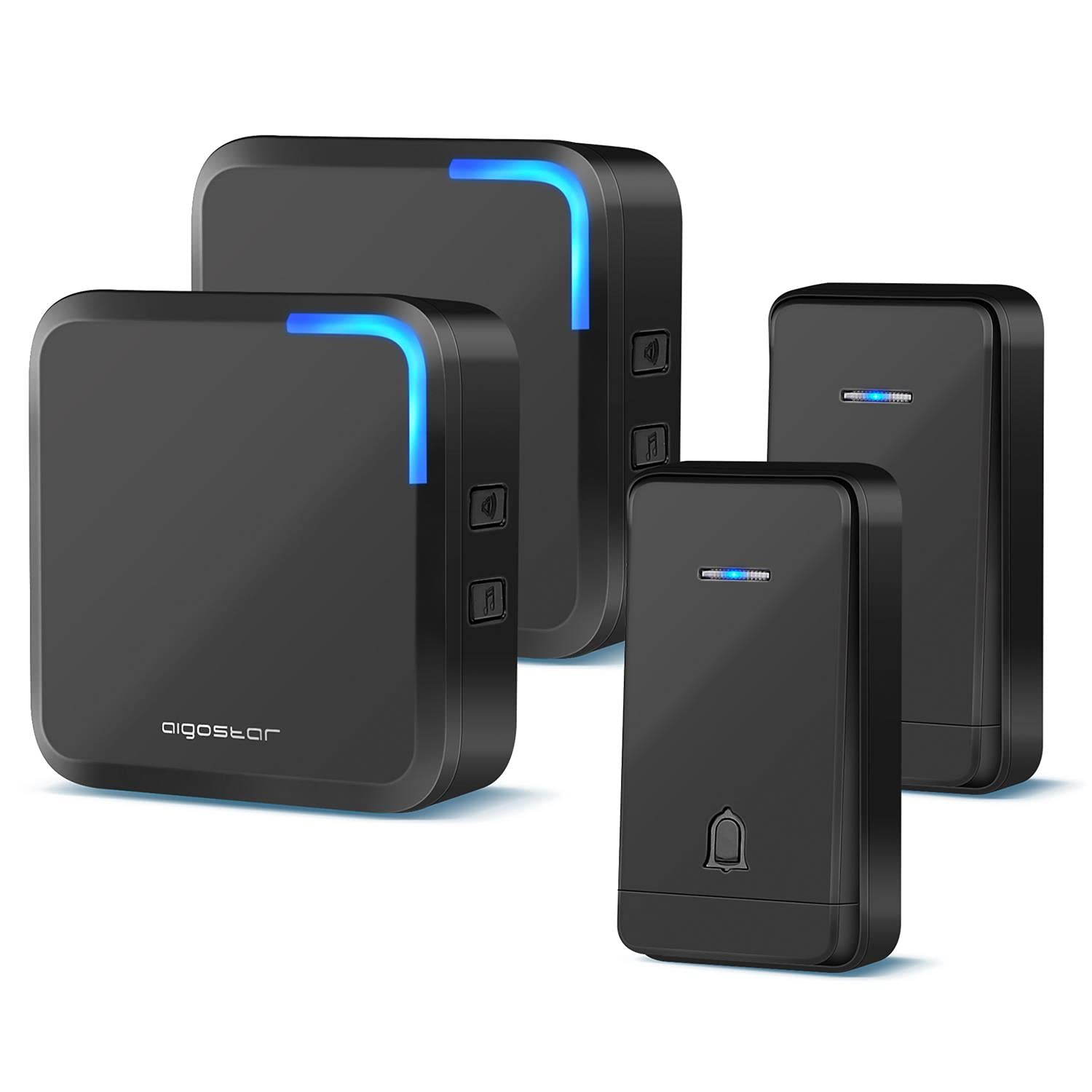 Buy Wireless Doorbell, Aigostar Mini Waterproof Door Bell Chimes Kit ...