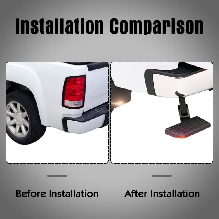 Snapklik.com : SAOKNCE Rear Bedstep Retractable Bumper Truck Tailgate ...