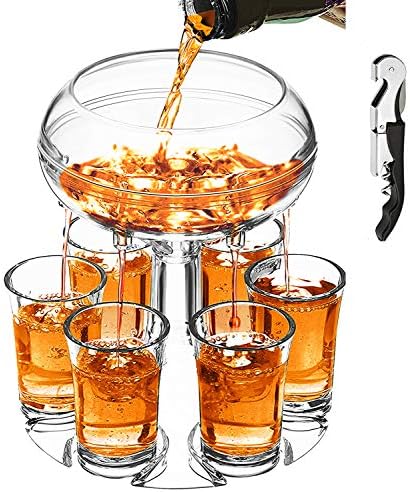 Amazon.com | Mixt Shots 6 Shot Glass Dispenser and Holder, Multiple ...
