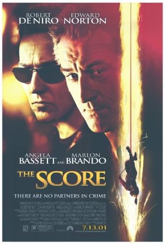 Amazon.com: The Score Poster 27x40 Robert De Niro Edward Norton Marlon ...