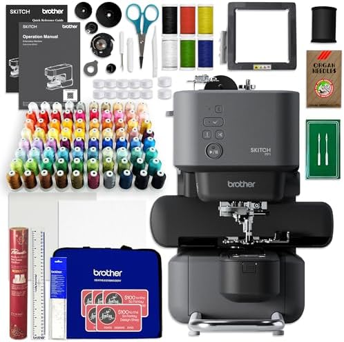 Amazon.com: Brother Skitch PP1 4" x 4" Embroidery Machine with Deluxe ...