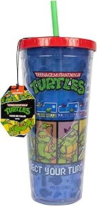 Amazon.com | Ninja Turtles Cups with Straw - Geek Industry (Purple ...