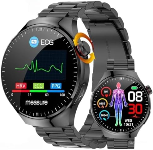 ECG + HRV Smart Watch for Men Women with BMI/Heart rate Fatigue/Body ...