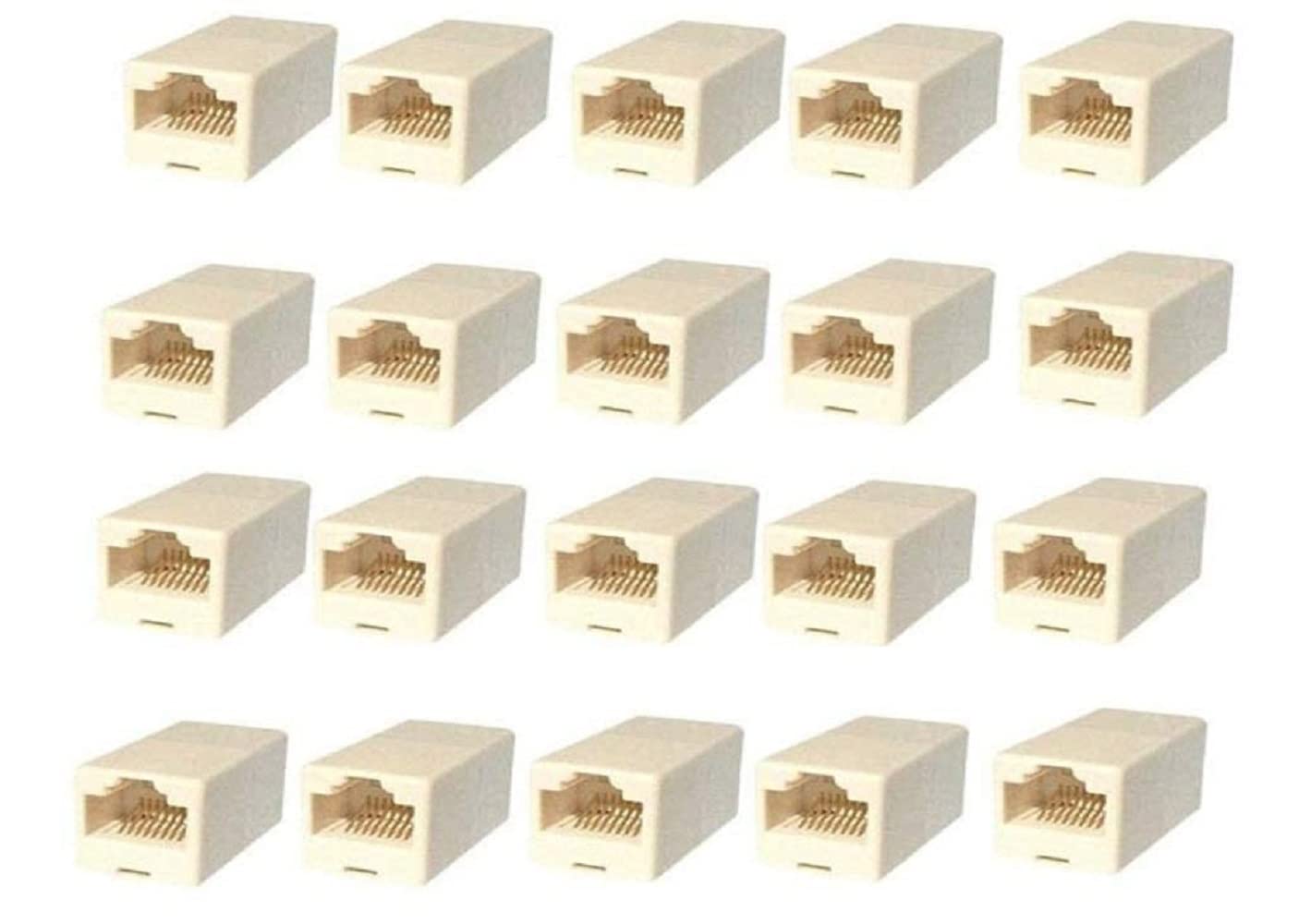 MVTECH Pack -20 RJ45 Coupler Cat7, Cat6 Cat5e RJ45 8P8C LAN Extension ...
