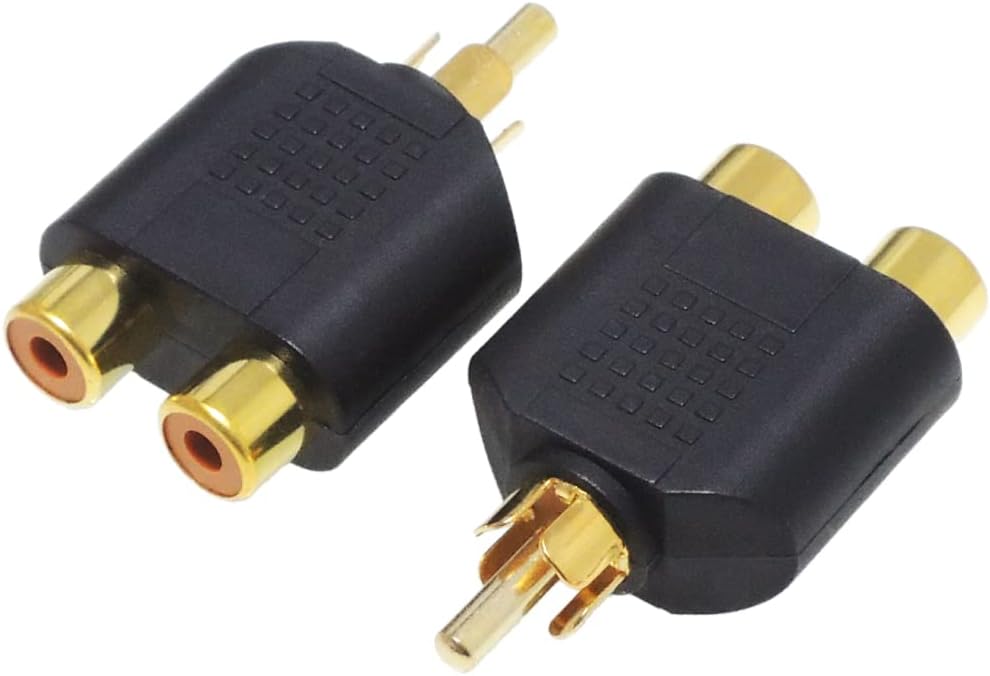 Amazon | KAUMO RCAピン 中継アダプタ モノラル (RCAオス/RCAメス×2) 金めっき (1個) | KAUMO | 変換 ...