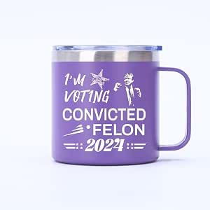 Amazon.com: Eisfiel I'm Voting For The Convicted Felon Mug, Trump For ...