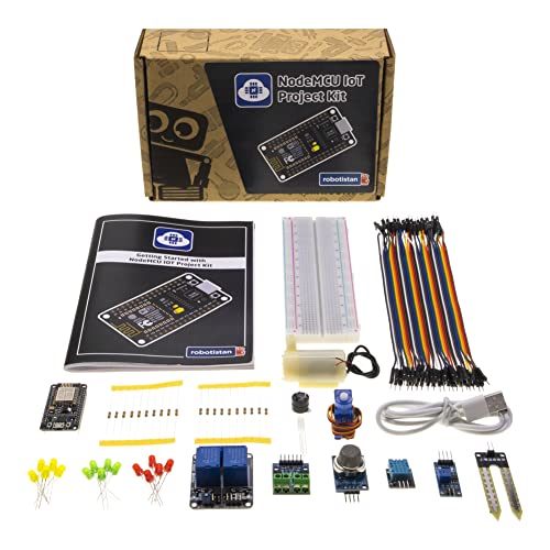 Snapklik.com : Robotistan Nodemcu ESP8266 IoT Starter Kit - Smart Electronic IoT Projects - DIY ...