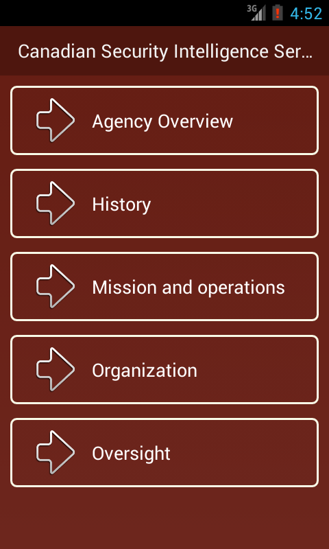 Canadian Security Intelligence Service - App on Amazon Appstore