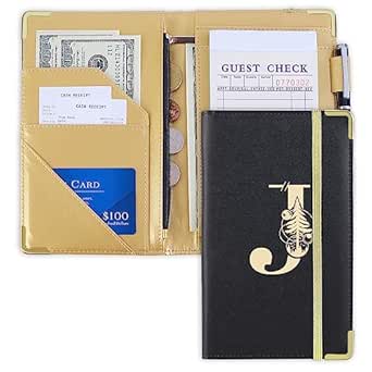 Lemmeko Server Books for Waitress Cute with Zipper Money Pocket Pen ...