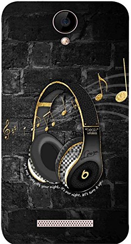 V K Art Gallery Designer Headphone pattern Printed Back Cover For ...