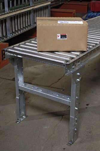 SJF Roller Conveyor, Gravity - 10' L Frame, 24"W x 4.5" Centers ...