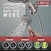 Amazon.com: Delta 5-Setting HydroRain 2-in-1 Dual Shower Head with ...