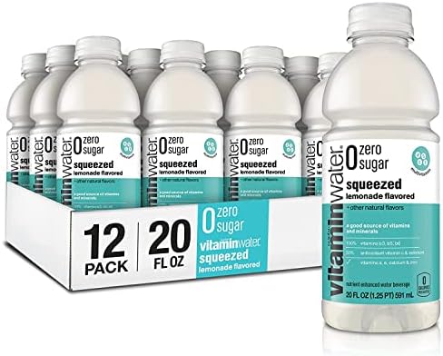 Amazon.com: Vitamin Water ZERO Sugar - Squeezed - Lemonade | 20 Fl Oz ...
