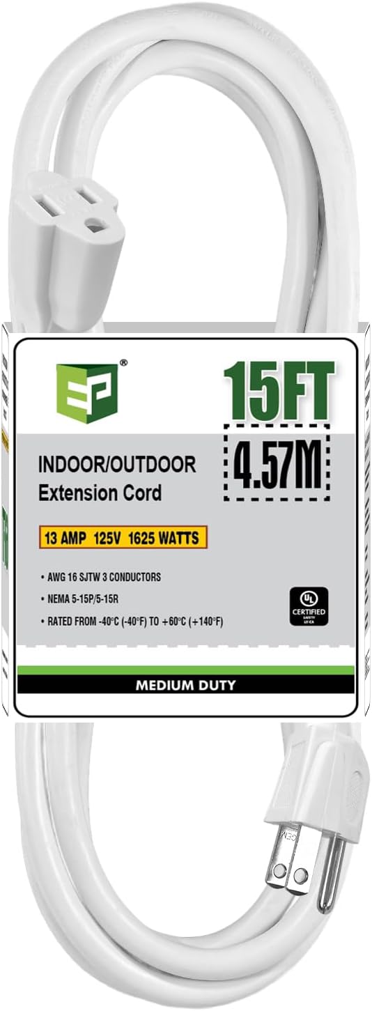 Amazon.com: EP 75 Ft Outdoor Extension Cord - 16/3 SJTW Gray Electrical ...