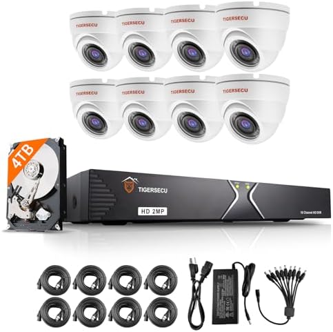 Amazon.com : TIGERSECU 1080P 16-Channel 8 Dome Cameras DVR Security ...