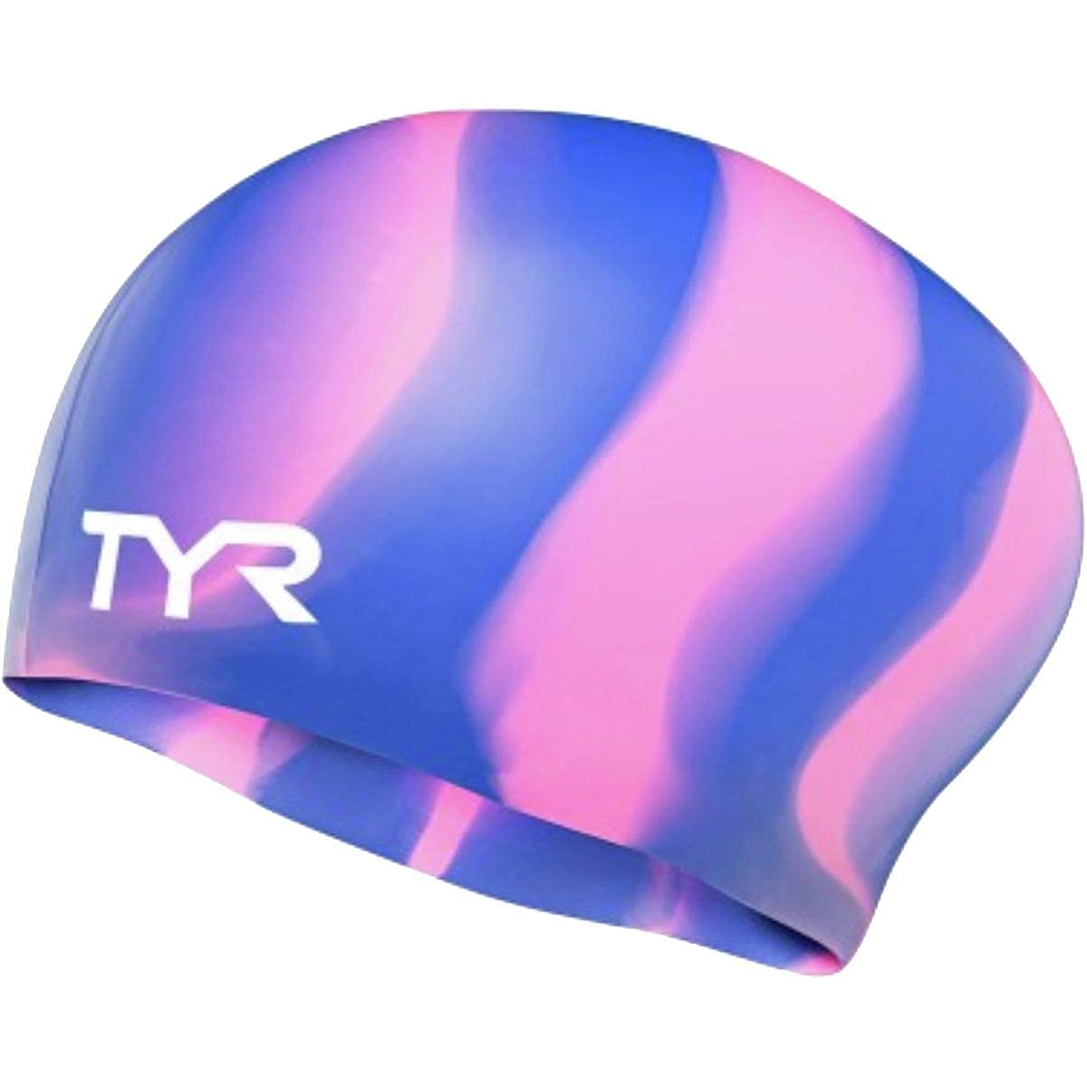 Snapklik.com : TYR Mens Long Hair Silicone Swim Cap
