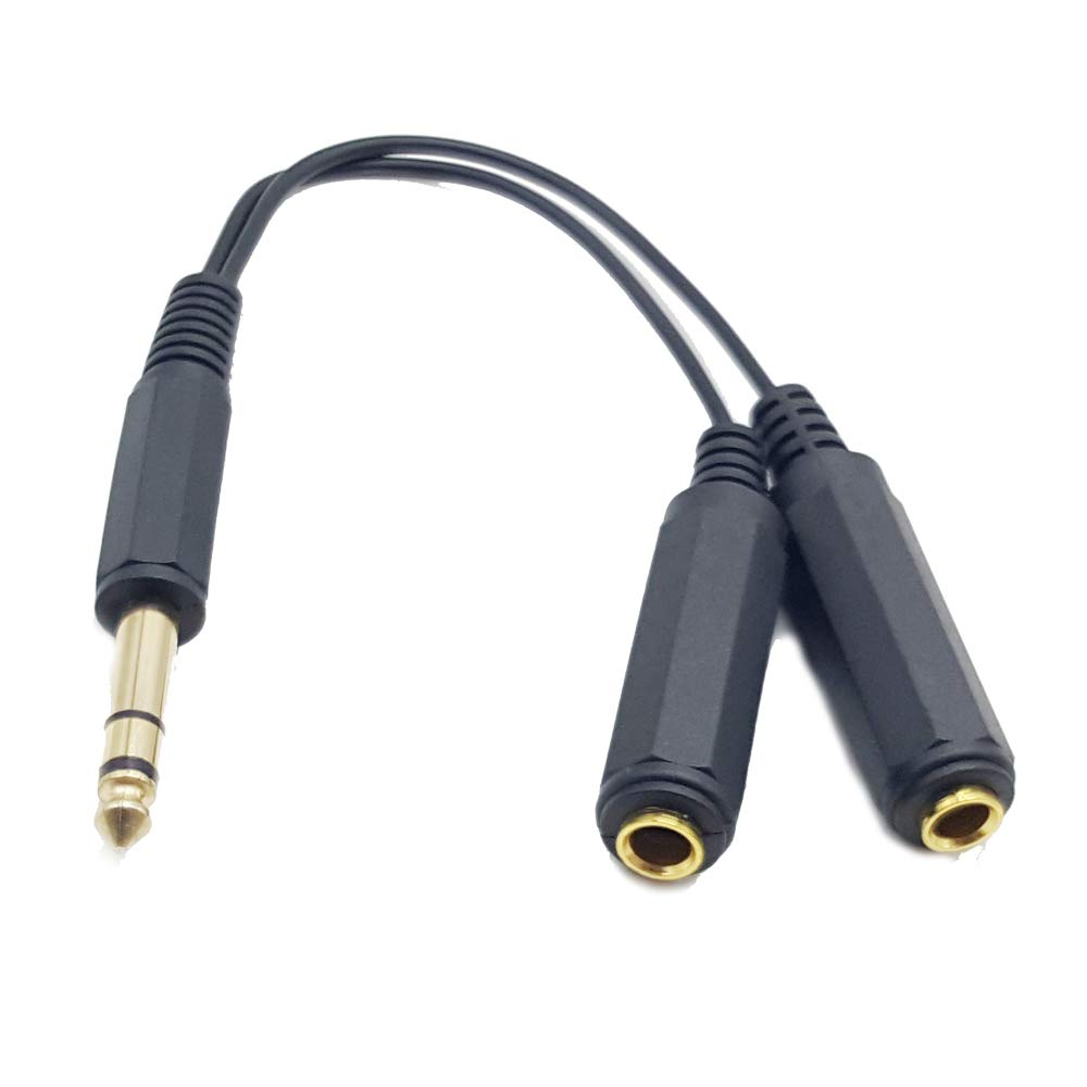 Amazon.com: Seadream 1/4" TRS Stereo Male to Dual 1/4" TRS Stereo ...