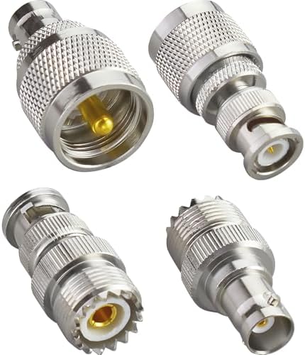 YILIANDUO CB Radio Adapter BNC zu UHF PL259 SO239 Stecker Buchse 4 Typ Antennenadapter Kit für ...