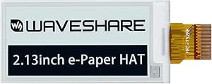 Amazon.com: Waveshare 2.13inch E-Ink Raw Display Compatible with Raspberry Pi 4B/3B+/3B/2B/B+/A+ ...