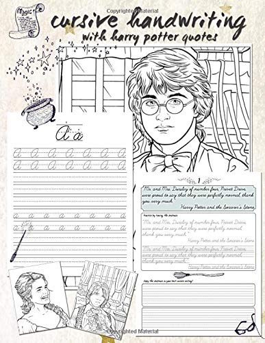 Buy Cursive Handwriting: With Harry Potter Quotes Learn How to Write ...
