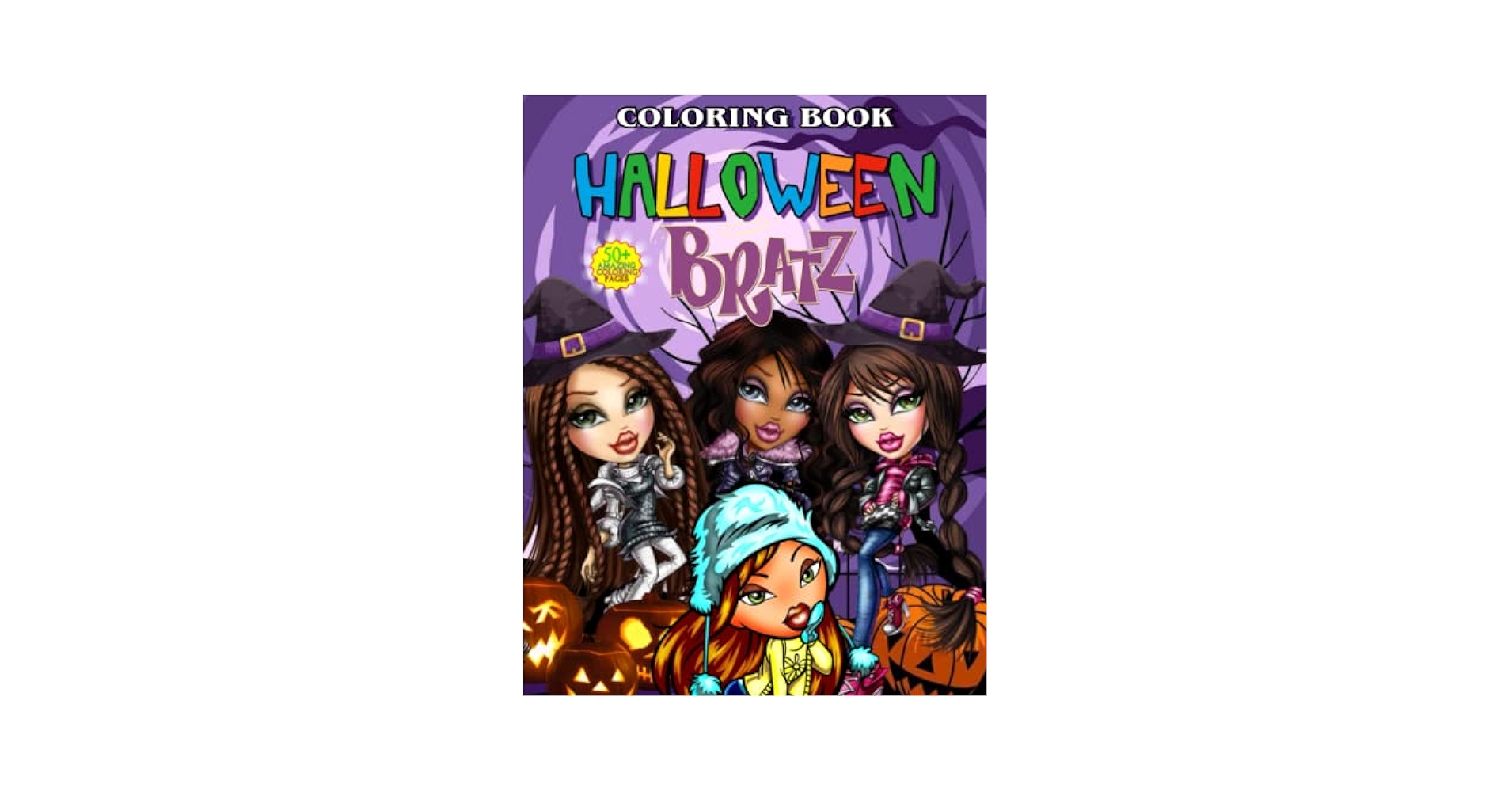 bratz halloween coloring pages