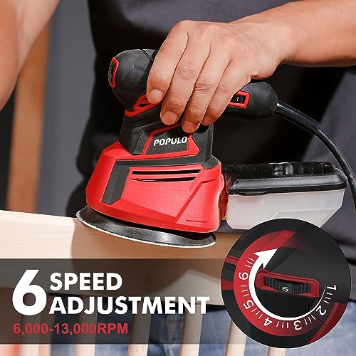 Snapklik.com : POPULO 30A(350W) Random Orbital Sander,5 Electric Sander