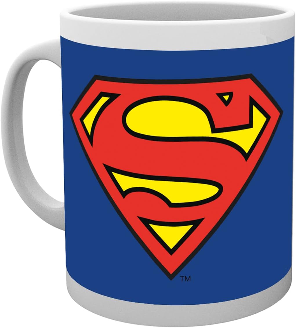 Amazon.com | DC Comics Superman Logo Mug, Multi-Colour: Coffee Cups & Mugs
