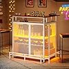 Amazon.com: YITAHOME L Shaped Mini Home Bar Unit for Living Room with ...