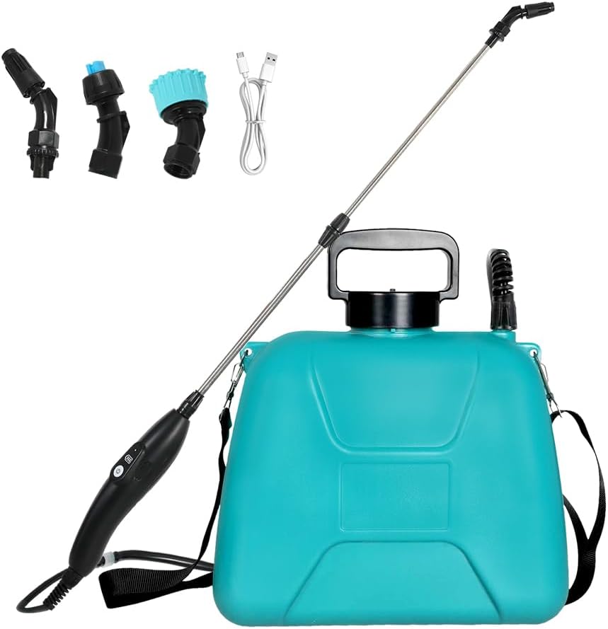 Traderight Battery Powered Sprayer, 8L Electric Weed Sprayer, 3 Mist ...