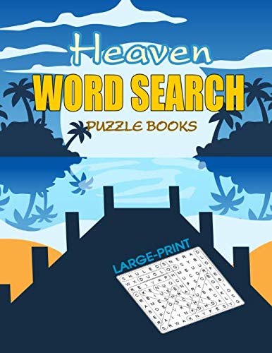 Heaven Word Search Puzzle Books: Large-Print Challenge Everyday Easy ...