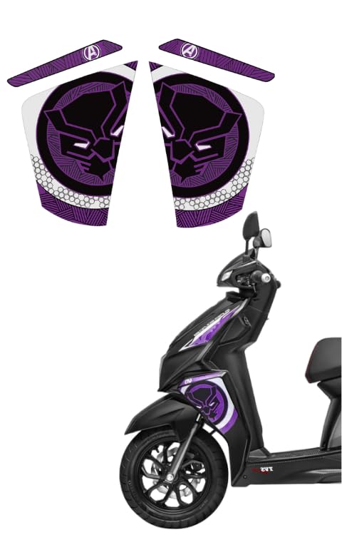 Grayfixx Black Panther Side Panel Wall Self-Adhesive Sticker For Ntorq ...