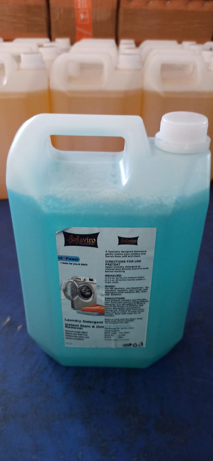 Javiro 2X POWER Liquid Detergent 5 Liter | Laundry Liquid For Fabric ...