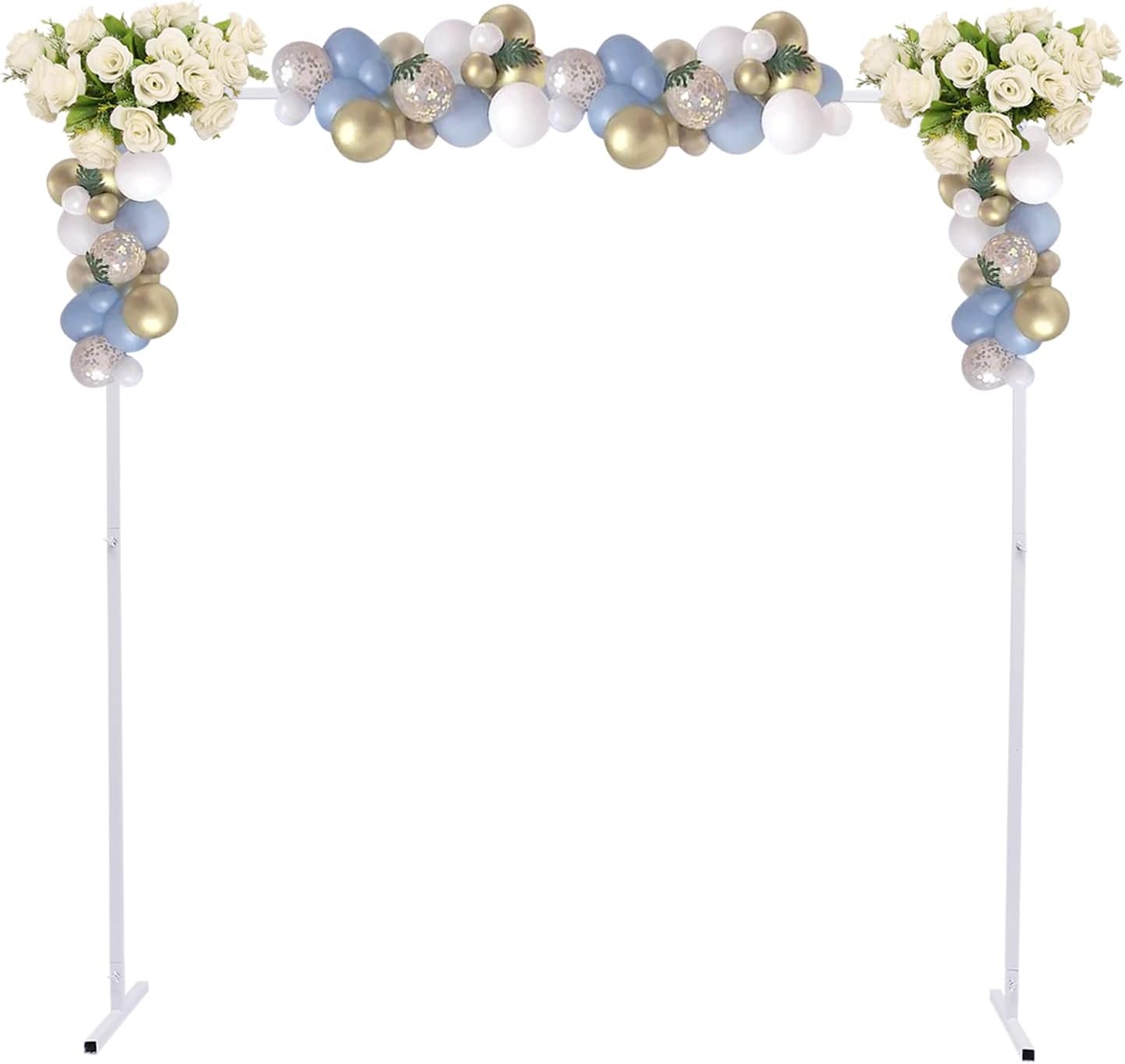 Amazon.com : 6.6 Ft (2M) Metal Wedding Arch Stand with Bases, Balloon ...