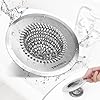 TRAPMATE Shower Drain Hair Catcher, 4.4" Easy Clean Bathtub Drain Hair Catcher, Fast Drainage ...