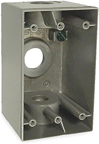 Bell 5385-0 2-5/8" Deep Weatherproof Electrical Box with (1) Gang, (3 ...