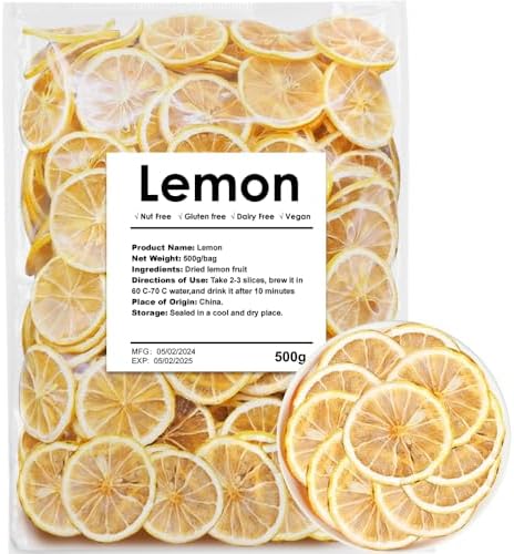 Amazon.com: Dehydrated Dry Lemon For Cocktails, Dried Lemon 17.6oz/500g ...