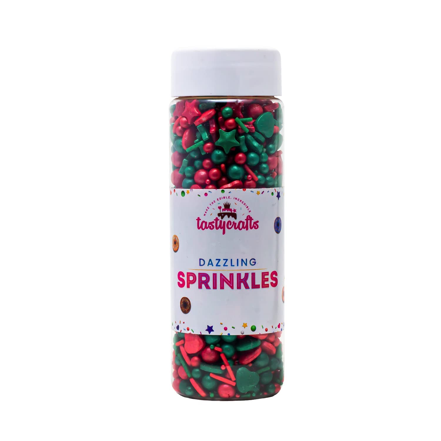 Amazon.com: Mix Metallic Sprinkles, 100 GM | Edible Sprinkle | Colorful ...