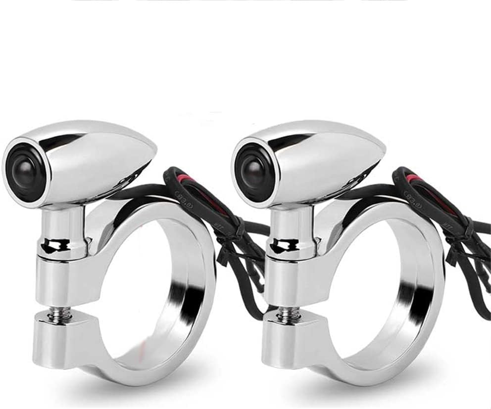 Amazon.com: 2Pcs Fork Tubes Motorcycle 12V LED Turn Signal Light Mini ...