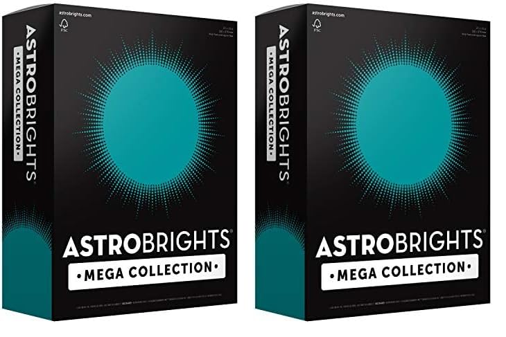 Amazon.com : Astrobrights Mega Collection, Colored Paper, Bright Teal ...