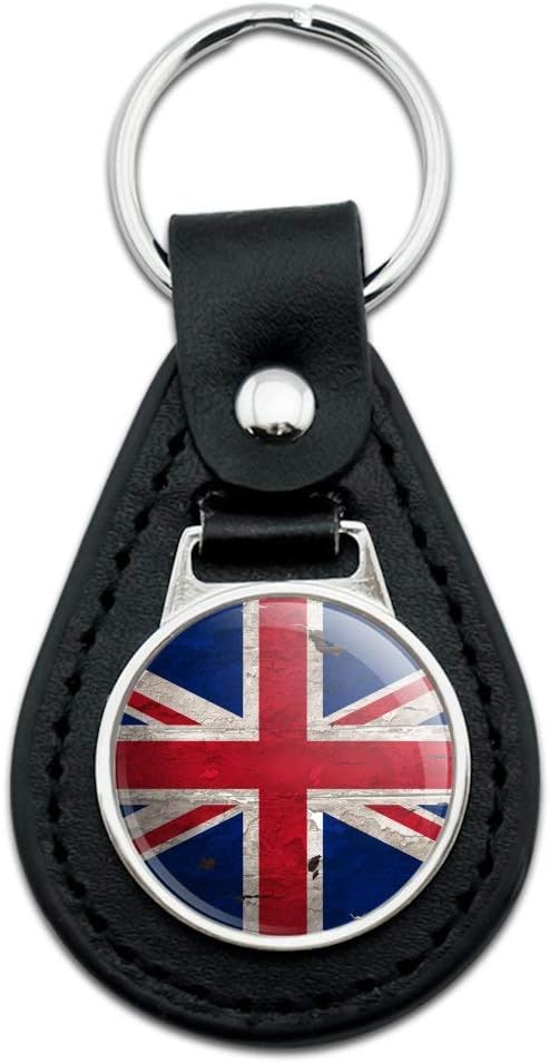 Amazon.com: GRAPHICS & MORE Black Leather Rustic Distressed United ...