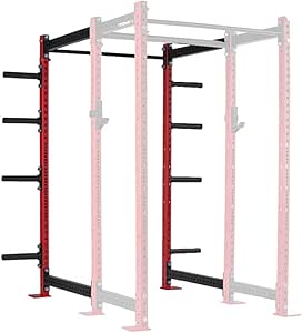 Amazon.com: Titan Fitness T-3 Series Red Tall 36in Depth Power Rack ...