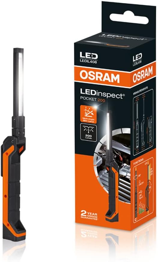 OSRAM LEDIL408 LEDinspect POCKET 200, Ispezione Sottile, 6500K, Luce di ...