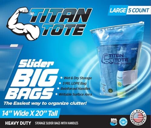 Amazon.com: Titan Tote Brand Large 5 Gallon 14 in. X 20 in. Heavy-duty ...