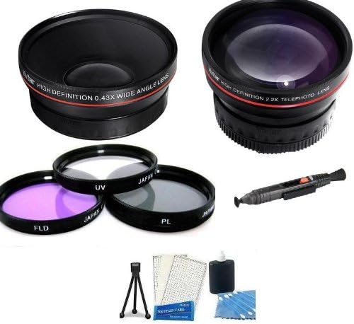 Amazon.com : 67mm Bundle Wide Angle Macro Lens + 2x Telephoto Lens+ 3pc ...